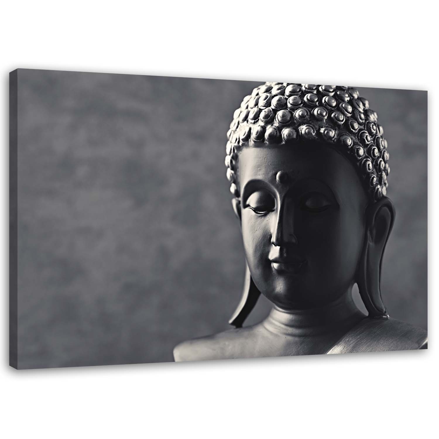 Canvas print, Buddha Grey Background - Furniture Story Online Store