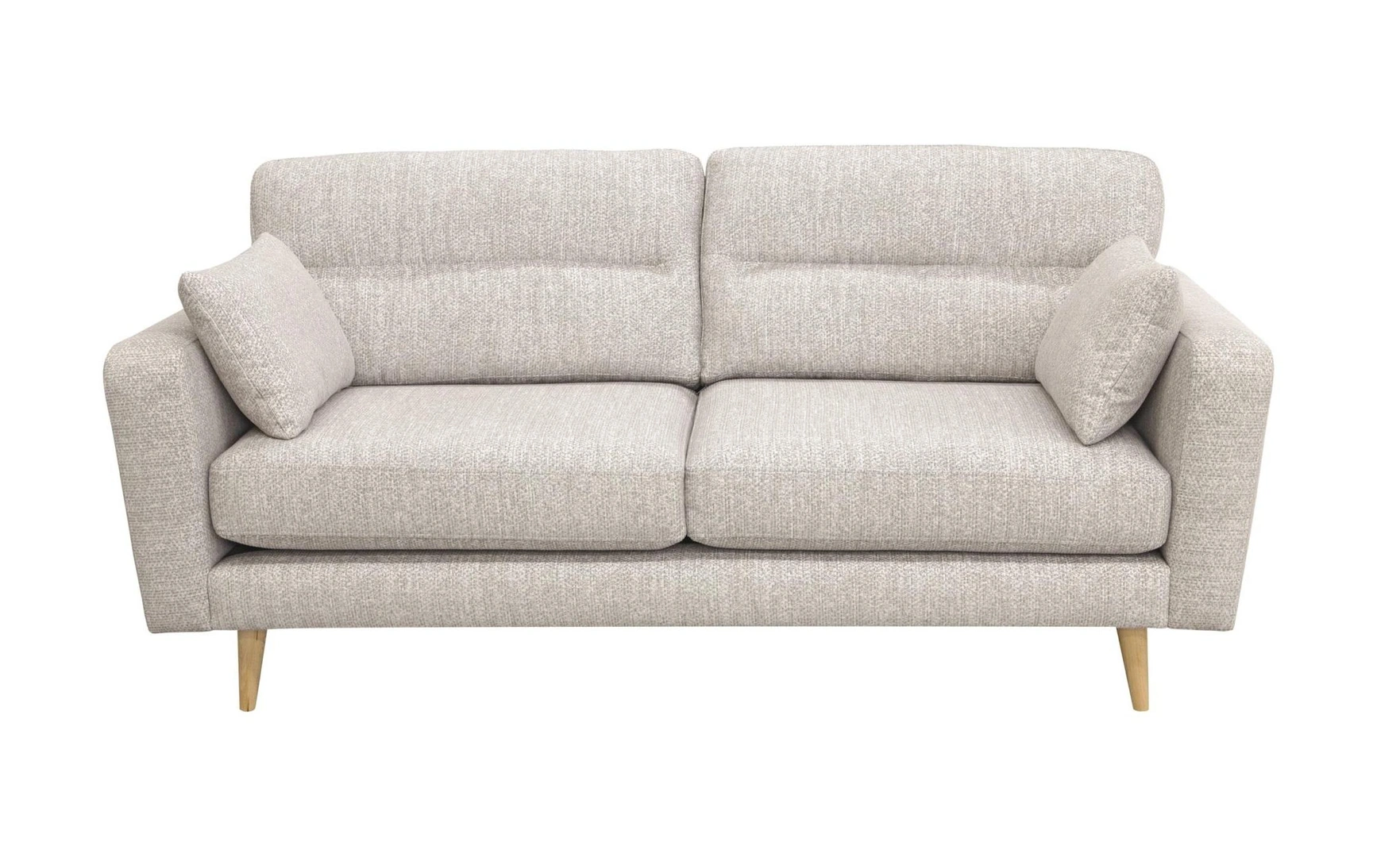 Zenith 3 Seater Sofa Lisbon Silver - Furniture Story Online Store