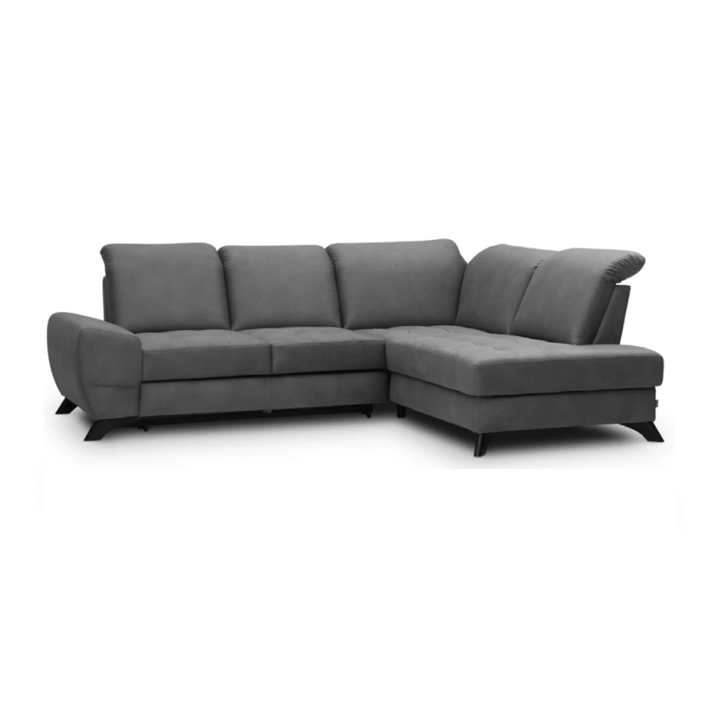 Barcelona Corner Sofa Bed Right Grey Letto 92 - Furniture Story Online ...